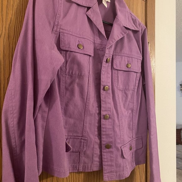 Chadwicks | Jackets & Coats | Purple Jeans Jacket | Poshmark